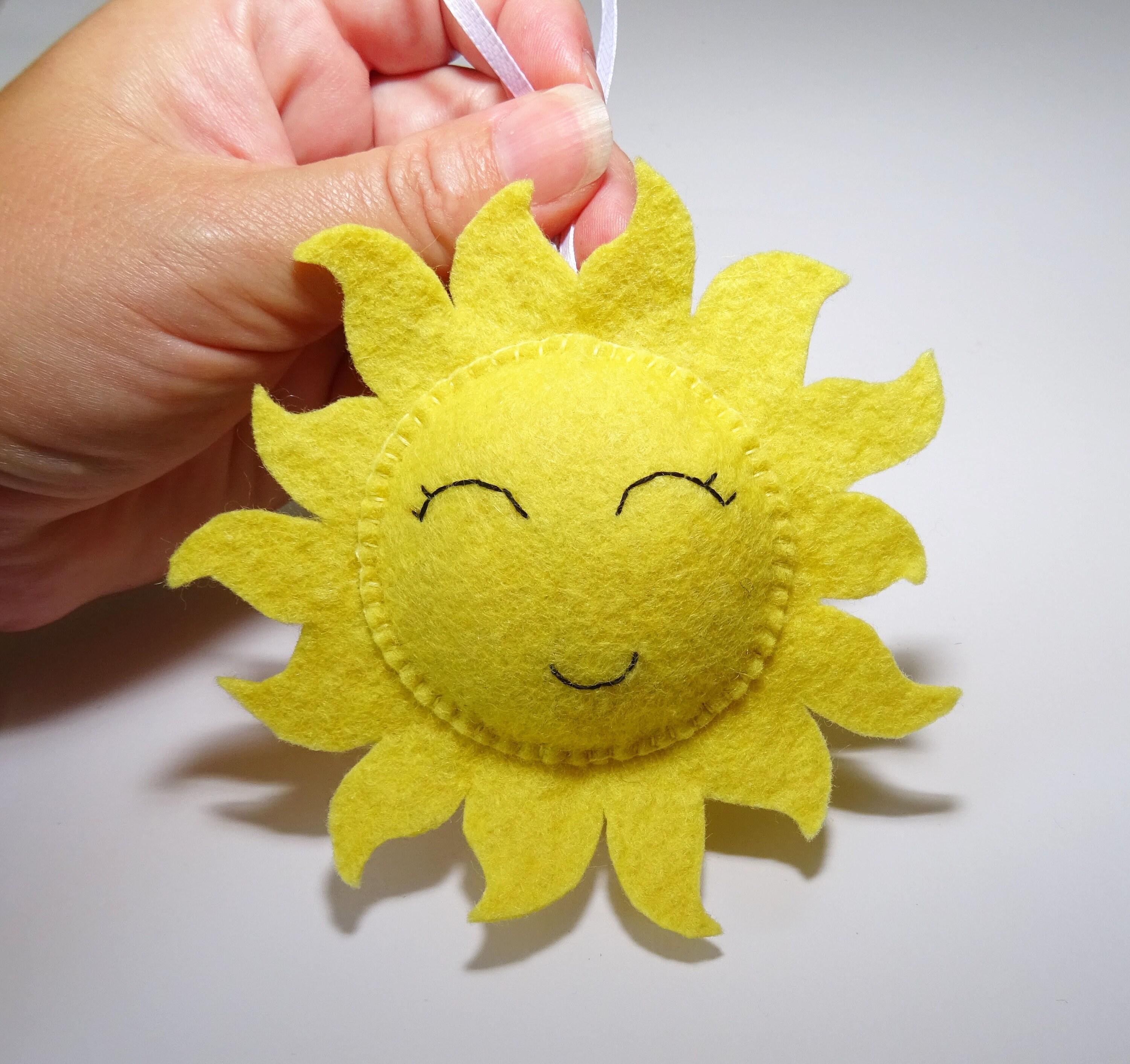 Sun Ornament, Wool Felt Sun, Gift, Home Decor, Nursery Decor, Sun ...