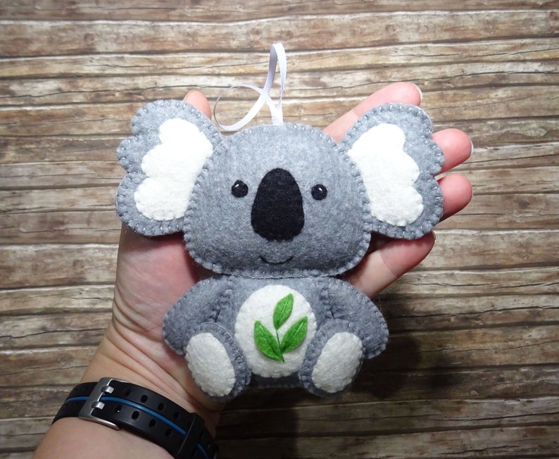 Koala Ornament Wool Felt Koala Ornament Koala Bear Felt - Etsy