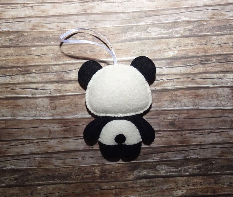 Panda Ornament Wool Felt Panda Panda Bear Woodland Animal | Etsy