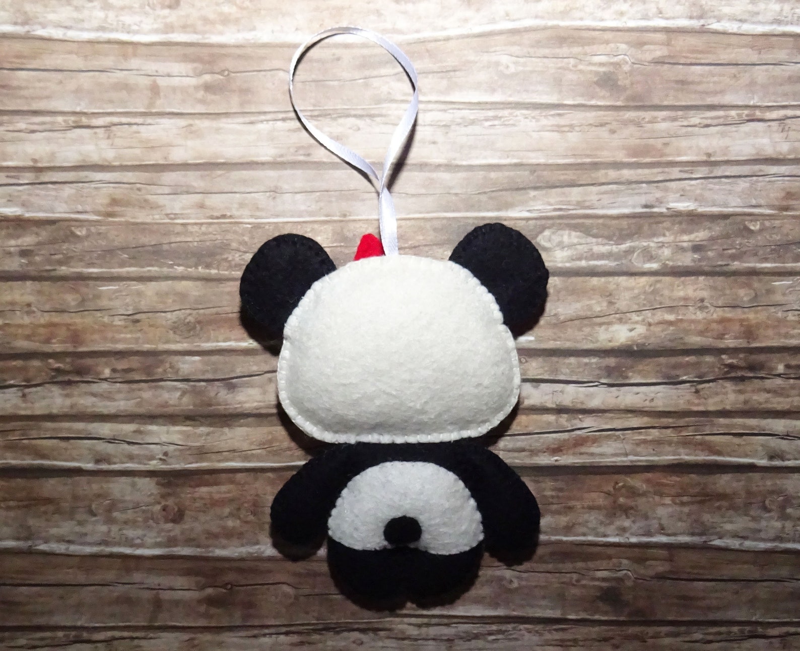 Panda Ornament Wool Felt Panda Panda Bear Woodland Animal - Etsy