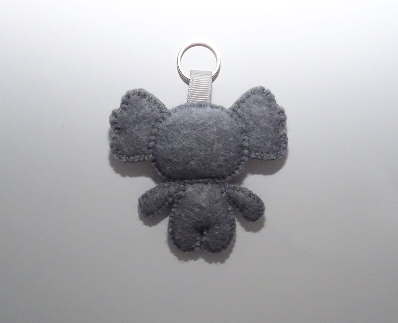 Wool Felt Koala Keychain, Koala Keychain, Keyring, Plush Koala, Key ...