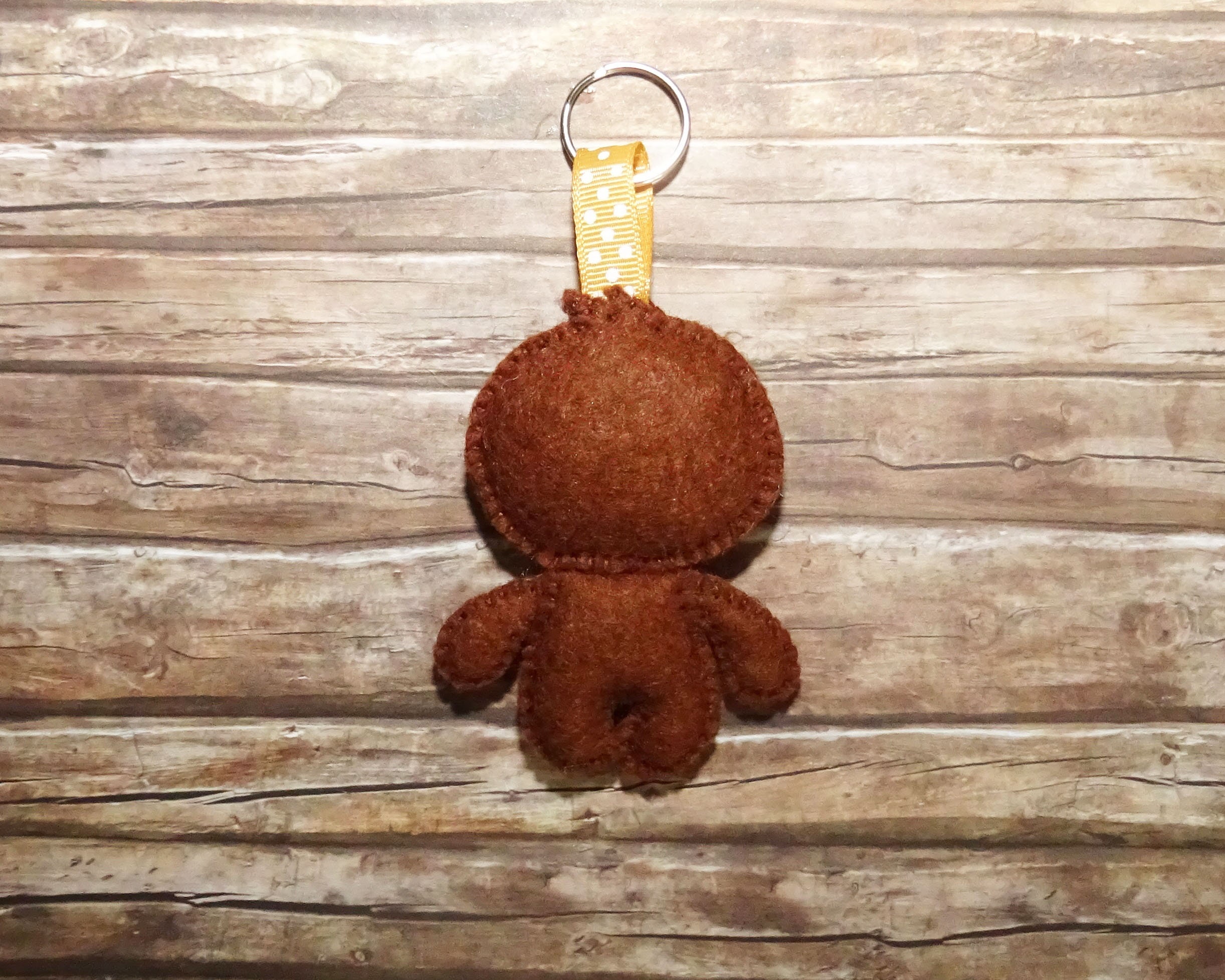 Wool Felt Sloth Keychain, Sloth Keychain, Keyring, Plush Sloth, Key ...