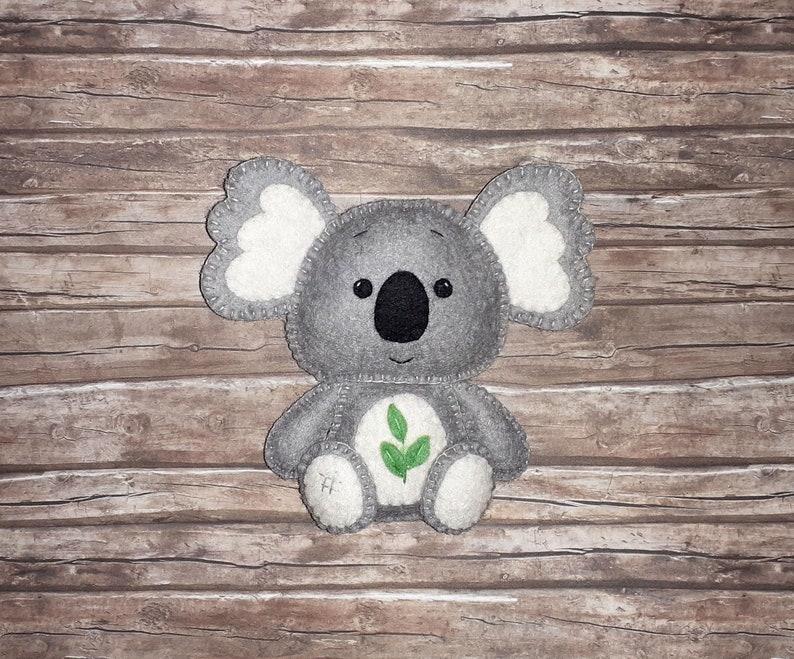 Koala Ornament Wool Felt Koala Ornament Koala Bear Felt | Etsy