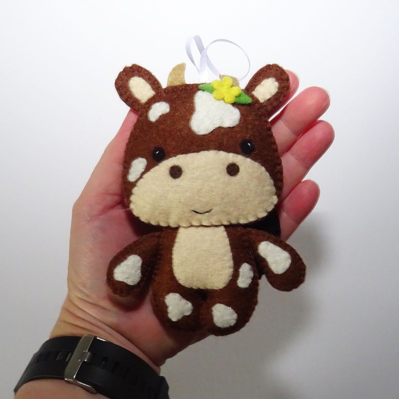 Felt Cow - Etsy