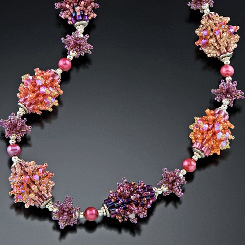 TUTORIAL Spring Beaded Bead Necklace | Etsy