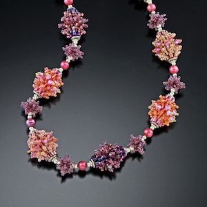 TUTORIAL Spring Beaded Bead Necklace | Etsy