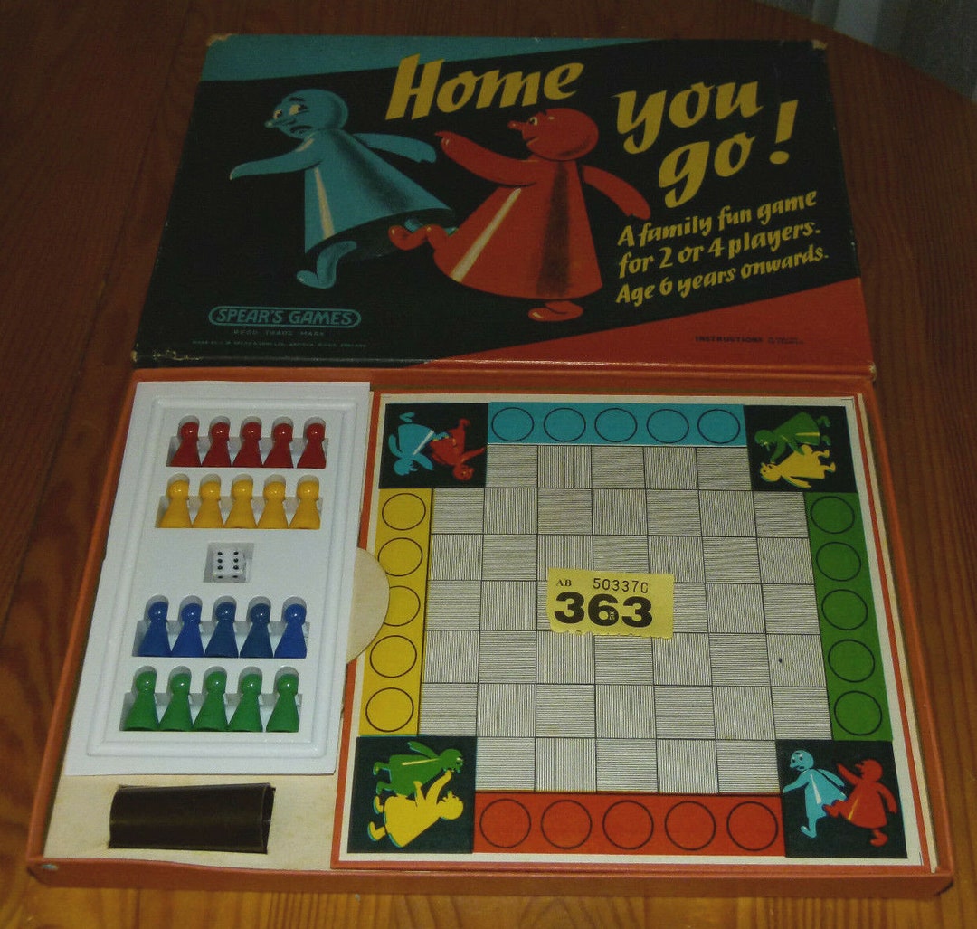 Vintage Home You Go Board Game Complete : by Spears XMAS 1968 - Etsy