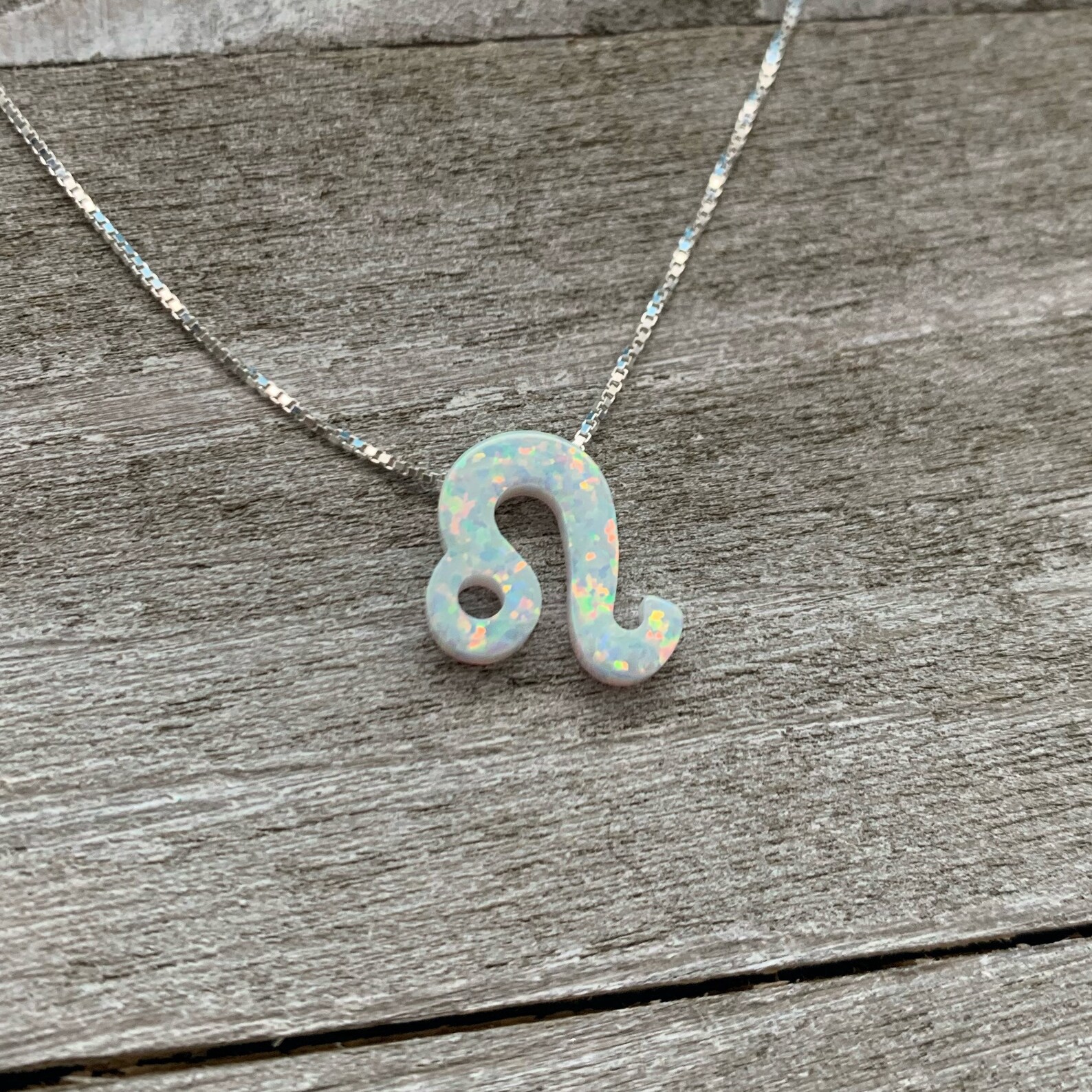 Opal Zodiac Necklace/fire Opal/dainty Leo Pendant/birthday/jewelry for ...
