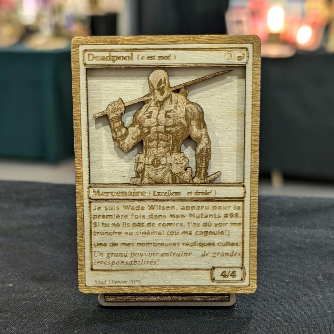 Shadowbox Deadpool 3D Map - Etsy
