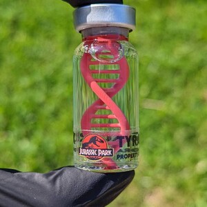Jurassic Parc Vials With Dinosaur DNA Strands - Etsy