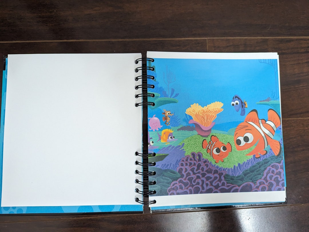 Disney Journal Pixar Notebook Finding Nemo Upcycled Old - Etsy