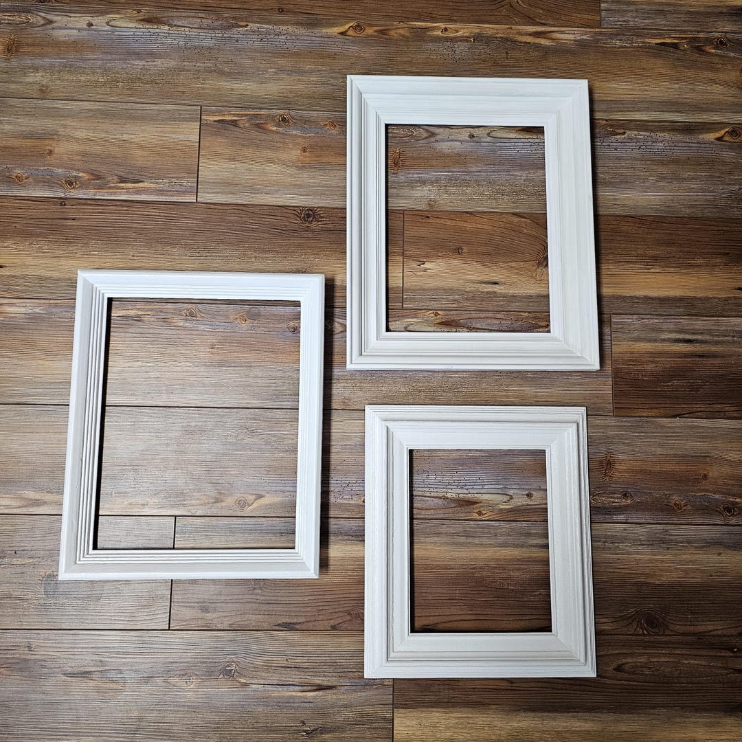 Lot of 3 XL White Open Frame - Etsy