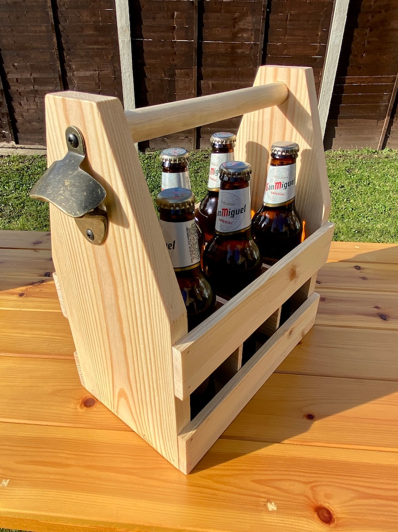 Beer Caddy Beer Tote Beer Crate Beer Box Groomsmen Gift - Etsy
