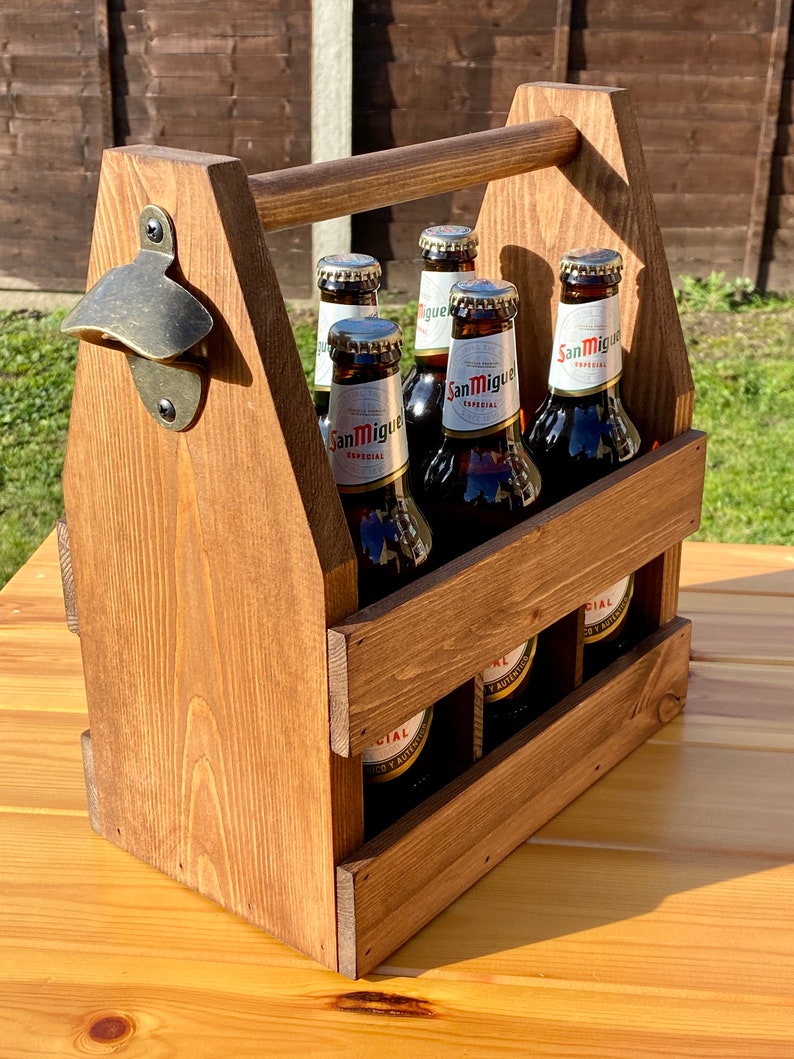 Beer Caddy Beer Tote Beer Crate Beer Box Groomsmen Gift - Etsy