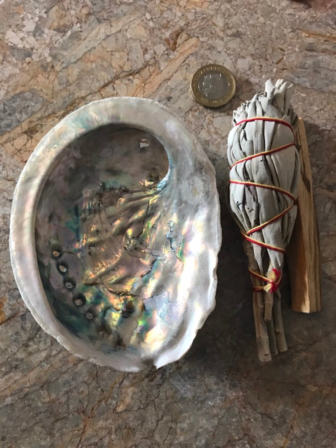 Sage Smudge Kit Large Abalone Shell Sage Smudge Stick Small - Etsy