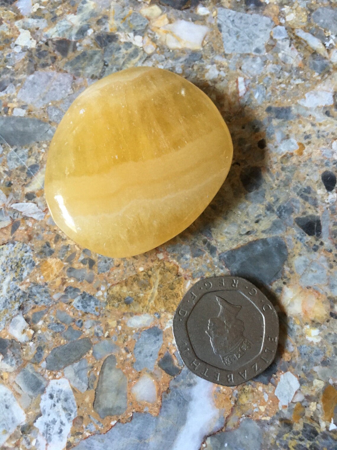 Orange Calcite Palmstone Reiki Healing CrystalSmooth Stone | Etsy