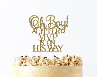 Oh Boy Baby Shower Cake Topper Cake Topper baby Showerbaby - Etsy