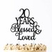 20 Years Blessed & Loved, 20th Birthday, 20th Birthday, 20 Cake Topper ...