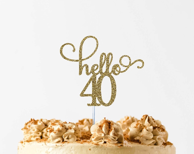 40th Birthday Cake Topper Dirty Forty Cake Topper 40th - Etsy