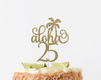 Aloha 30 Cake Topper Happy 30th Cake Topper Alohatopper - Etsy