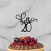 Hello 20 Cake Topper, Happy 20th Birthday Cake Topper, Happy 20th Party ...
