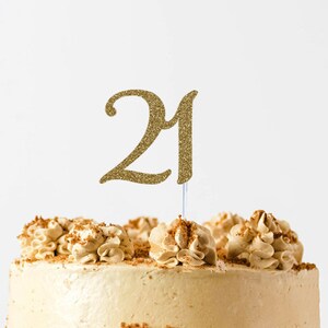 21 Cake Topper, Happy 21st Birthday Cake Topper, 21st Birthday, Happy ...