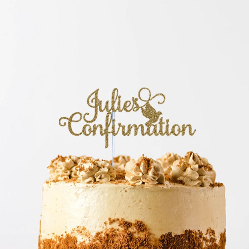Confirmation Cake Topper - Etsy