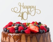40th Birthday Cake Topper Dirty Forty Cake Topper 40th - Etsy