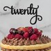 Twenty Cake Topper, 20 Birthday Decorations, Birthday Cake Topper, Girl ...