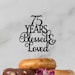75 Years Blessed & Loved, 75th Birthday, 75th Birthday, 75 Cake Topper ...
