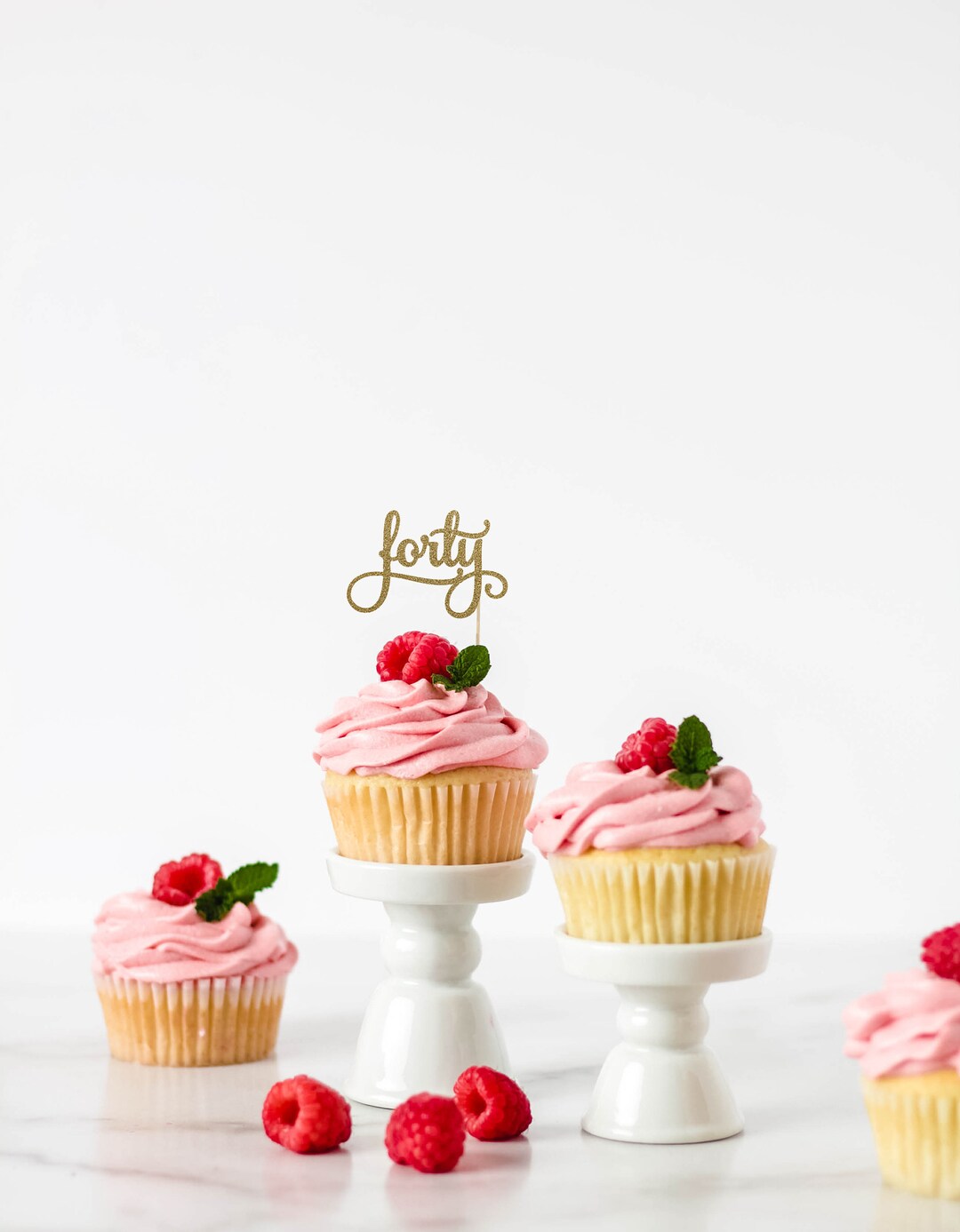 40th Birthday Cupcake Topper, Dirty Forty Cupcake Topper, 40th ...