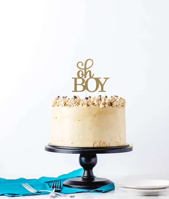 Oh Boy Baby Shower Cake Topper Cake Topper baby Showerbaby - Etsy