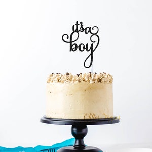 Its a Boy, Baby Shower Cake Topper, Gold Cake Topper, Cake Topper ...