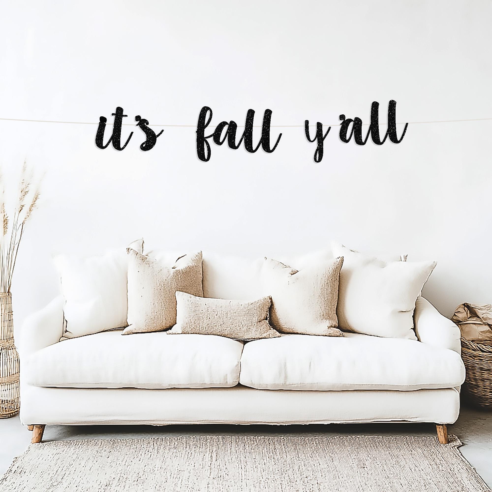 It's Fall Y'all Cursive Script Banner, Autumn Decor, Welcome Fall Sign ...