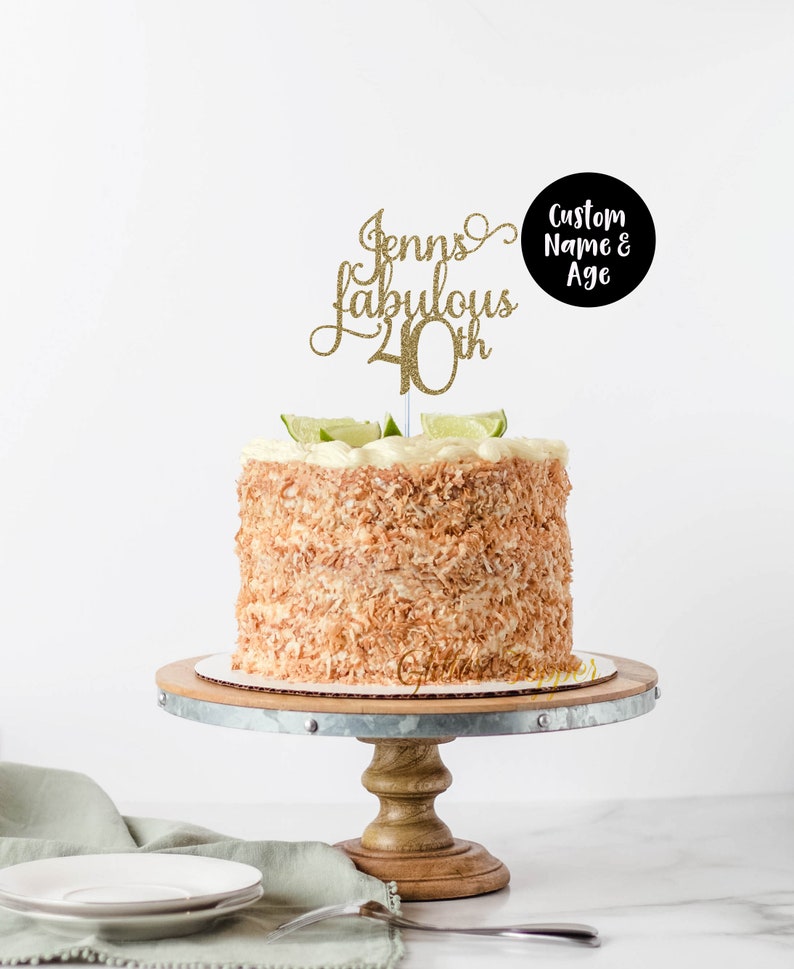 Happy Birthday Cake Topper, 30th Birthday Cake Topper, 40th Birthday ...