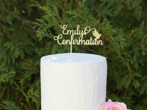 Personalized Confirmation Cake Topper confirmation Cake | Etsy