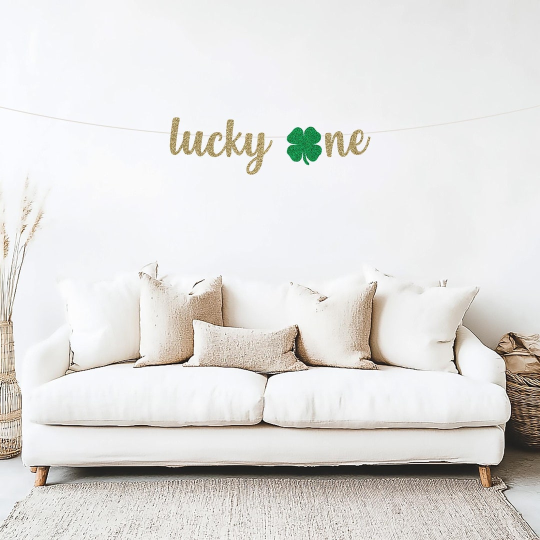 Lucky One Banner, 1st Birthday Banner, St Patricks Day Decorations ...