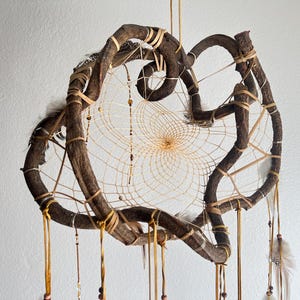 Handmade Native American Dream Catcher . Southwest Wall Art . Native ...