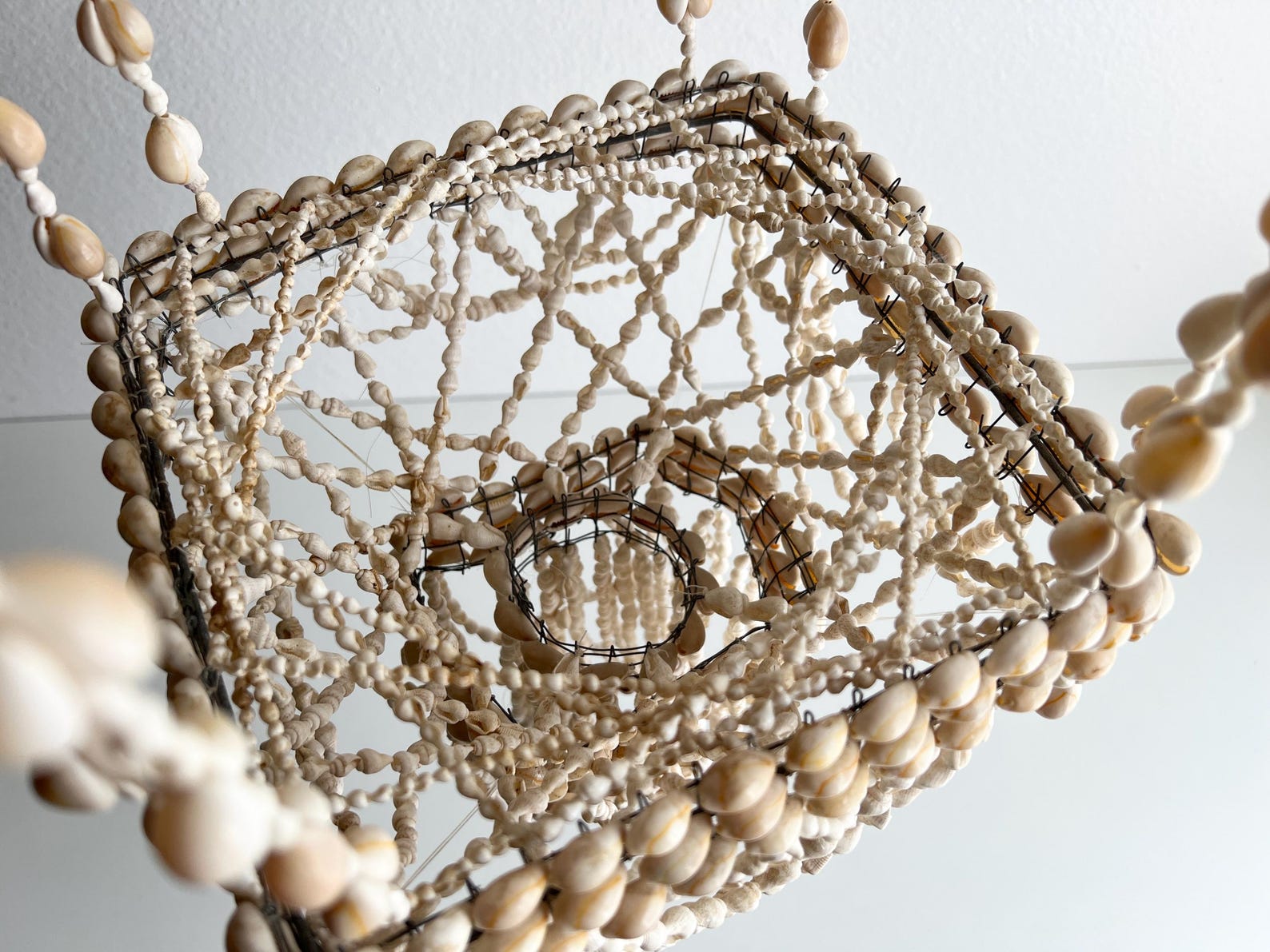 Vintage Sea Shell Chandelier/sea Shell Home Decor/bohemian Decor/boho ...