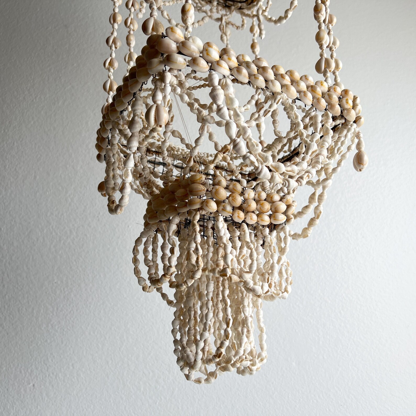 Vintage Sea Shell Chandelier/sea Shell Home Decor/bohemian Decor/boho ...