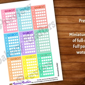 Social Media Weekly Share Checkoff List, PRINTABLE Planner Stickers ...