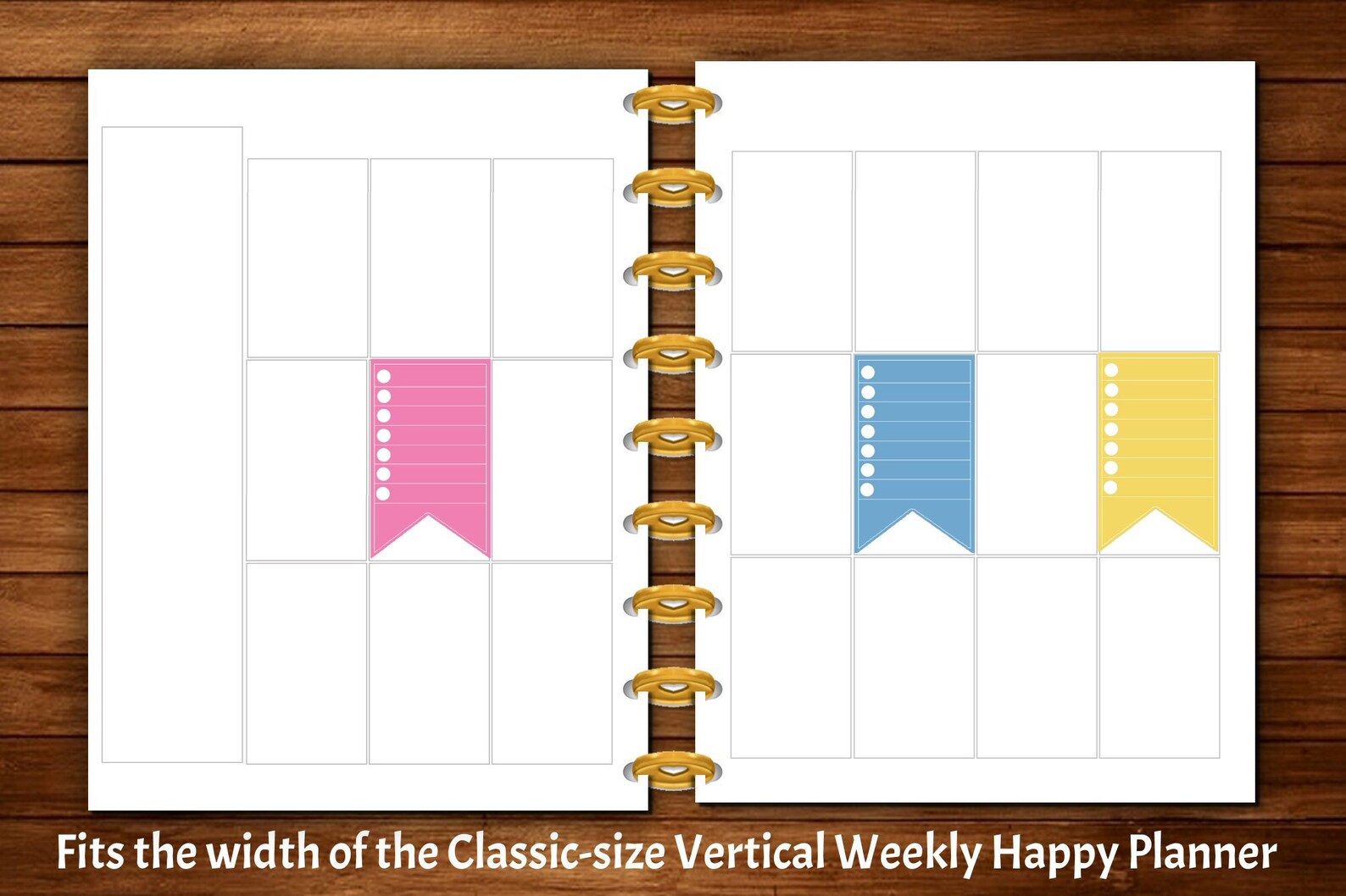 Flag CHECKLIST Full Box PRINTABLE Planner Stickers CUT - Etsy