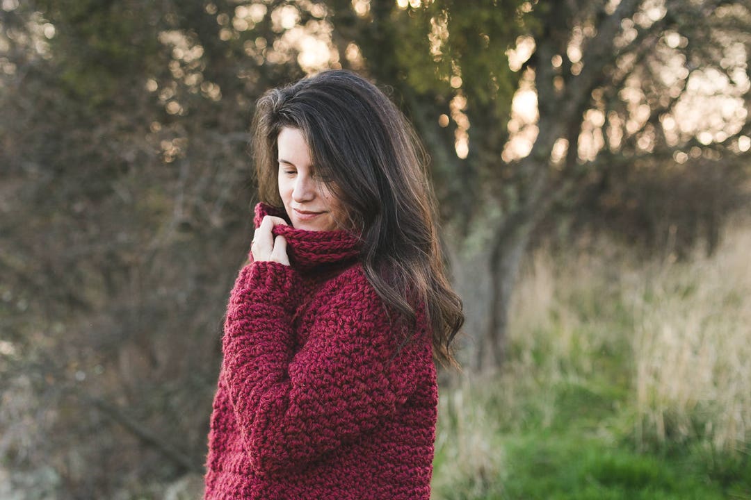 Snuggle up Sweater Crochet Pattern, Sizes Child 4, 6, 8, 10, Women's XS ...