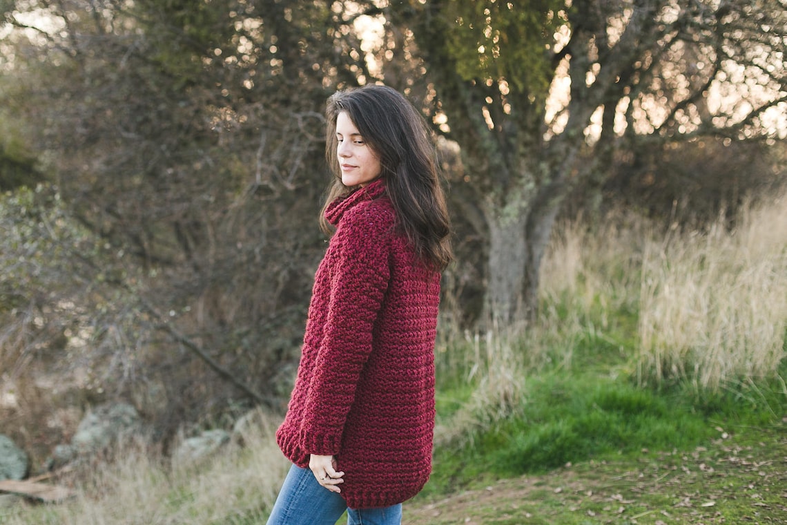 Snuggle up Sweater Crochet Pattern Sizes Child 4 6 8 10 - Etsy Canada