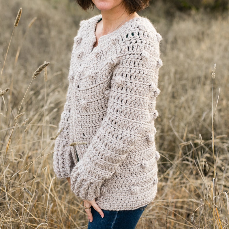 Women's Crochet Sweater Pattern Super Bulky Yarn The | Etsy