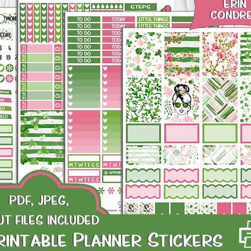 PRINTABLE Spring PLANNER STICKERS Spring Weekly Kit Home - Etsy