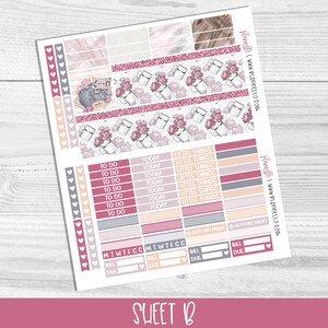 Good Morning, Happy Planner Printable Planner Stickers, Vertical Weekly ...