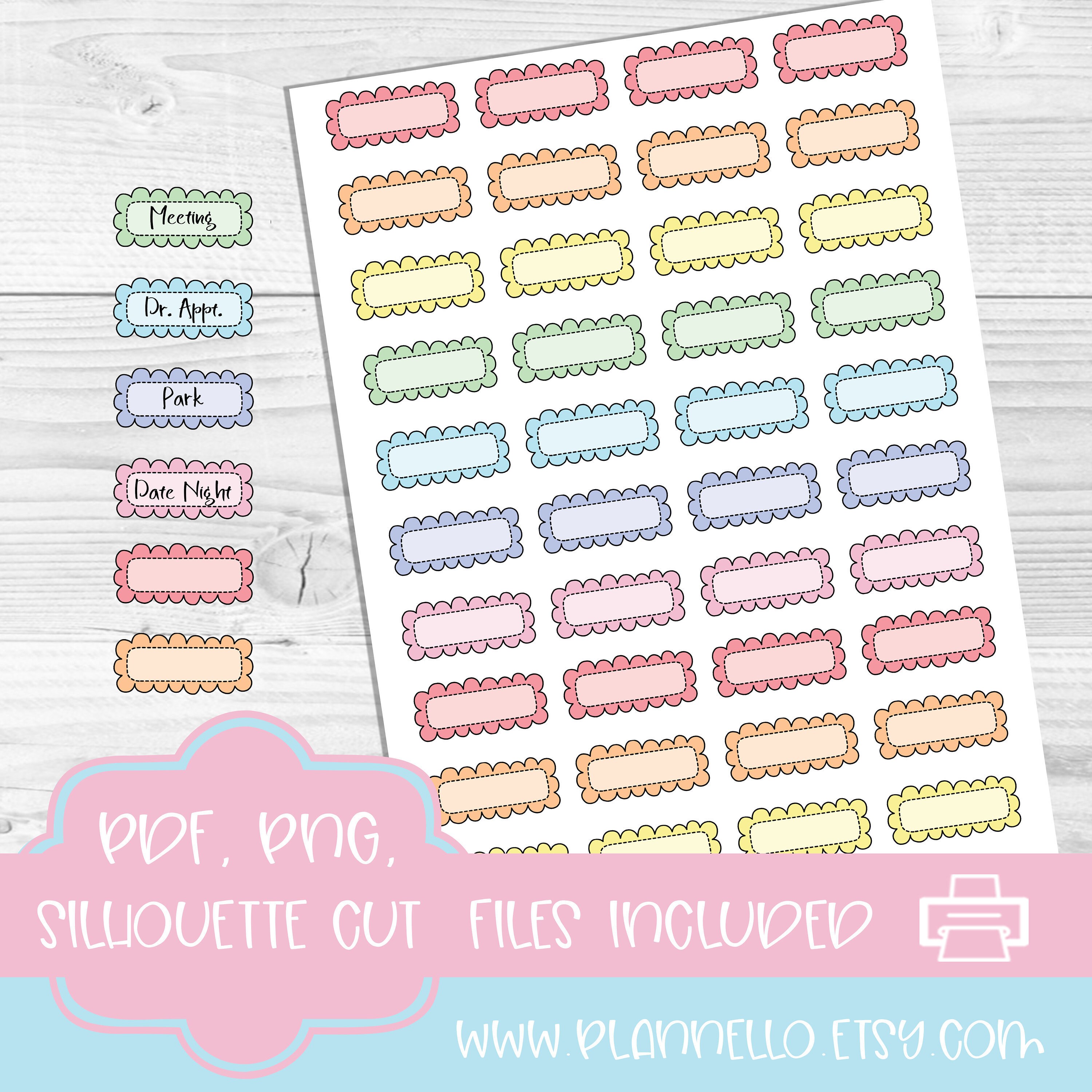 Quarter Box Printable Planner Stickers Doodle Stickers Happy - Etsy