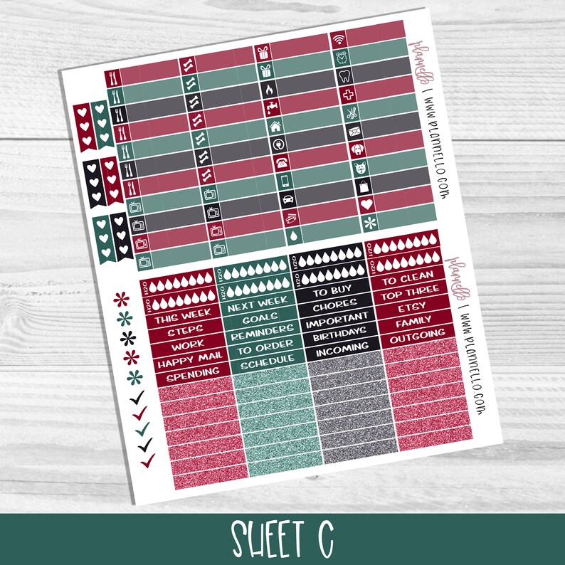 Cozy Winter Happy Planner Printable Planner Stickers Winter - Etsy