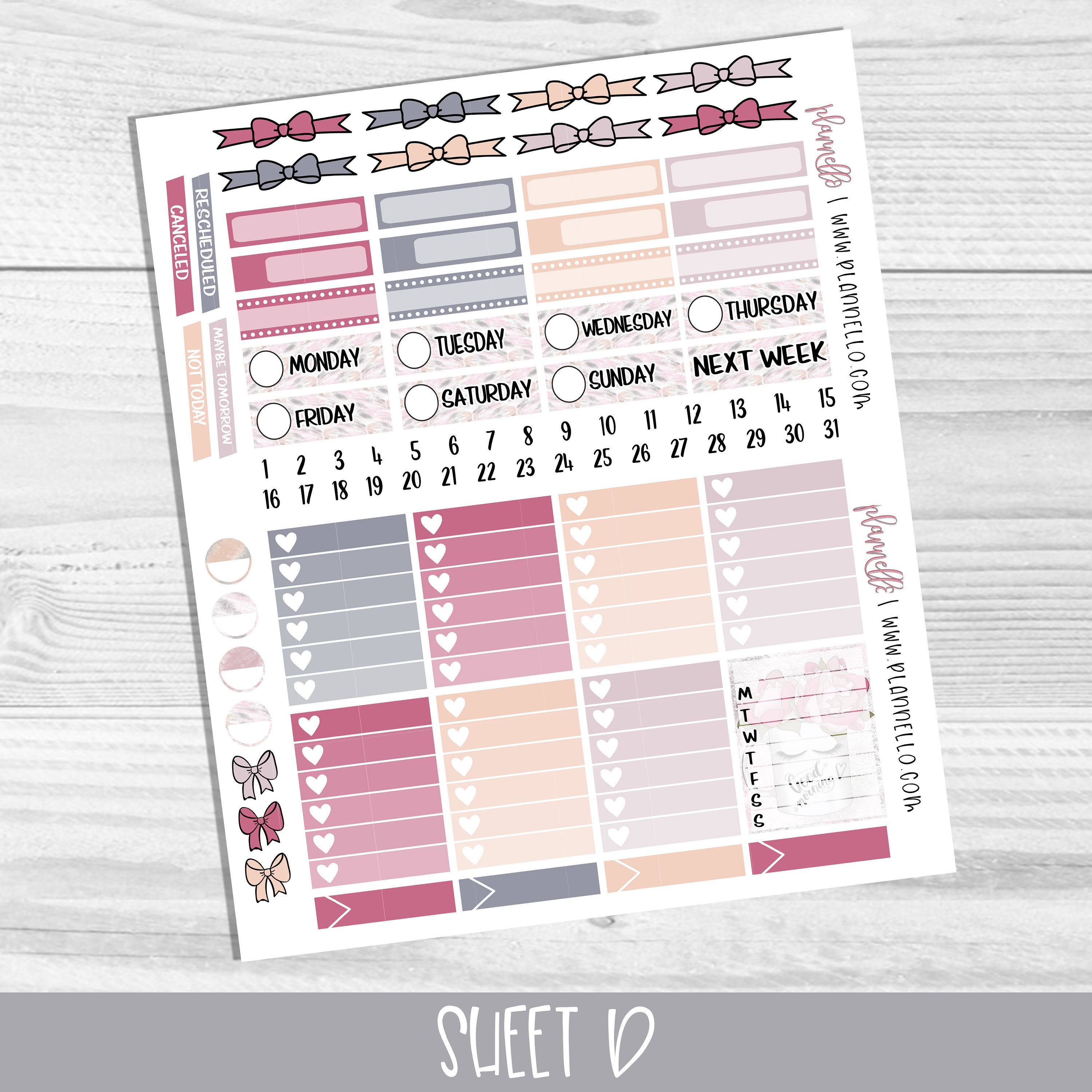 Printable Sticker Kit Erin Condren Printable Planner | Etsy
